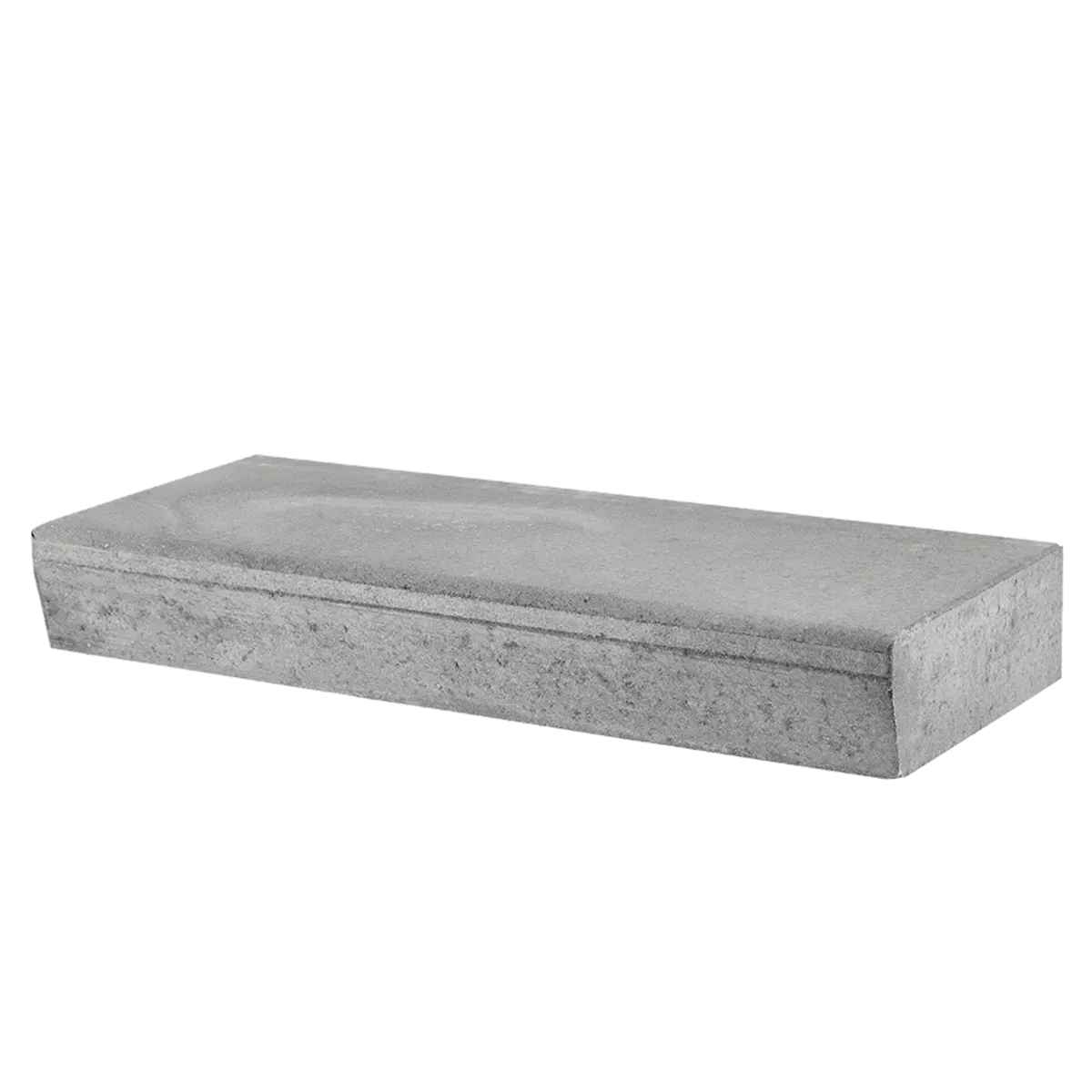 Trappetrin 100x40x14 cm Grå – Skrå kant - Billige-fliser.dk
